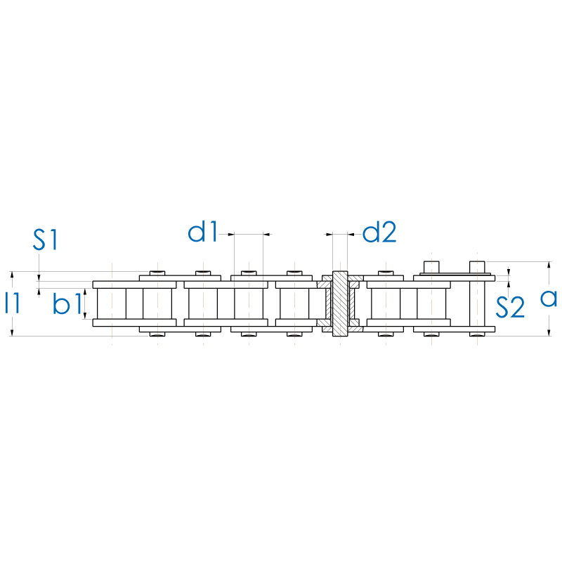 HFH Doppelkettenrad 08B ähnlich DIN 8192 – www.rhia.de